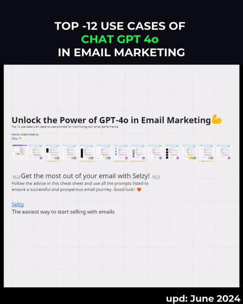 Dmitry Solovyev on LinkedIn: #chatgpt4 #emailmarketing #prompts | 131 ... Dmitry Solovyev on LinkedIn: #chatgpt4 #emailmarketing #prompts | 131 ...