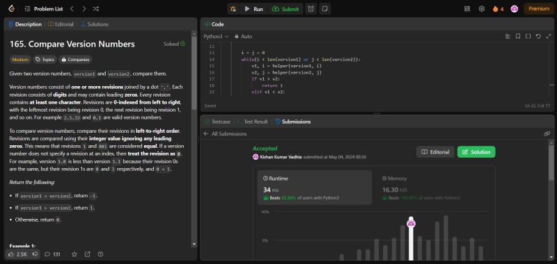 Kishan Kumar Vadhia on LinkedIn: #100daysofcode #leetcode # ... Kishan Kumar Vadhia on LinkedIn: #100daysofcode #leetcode # ...