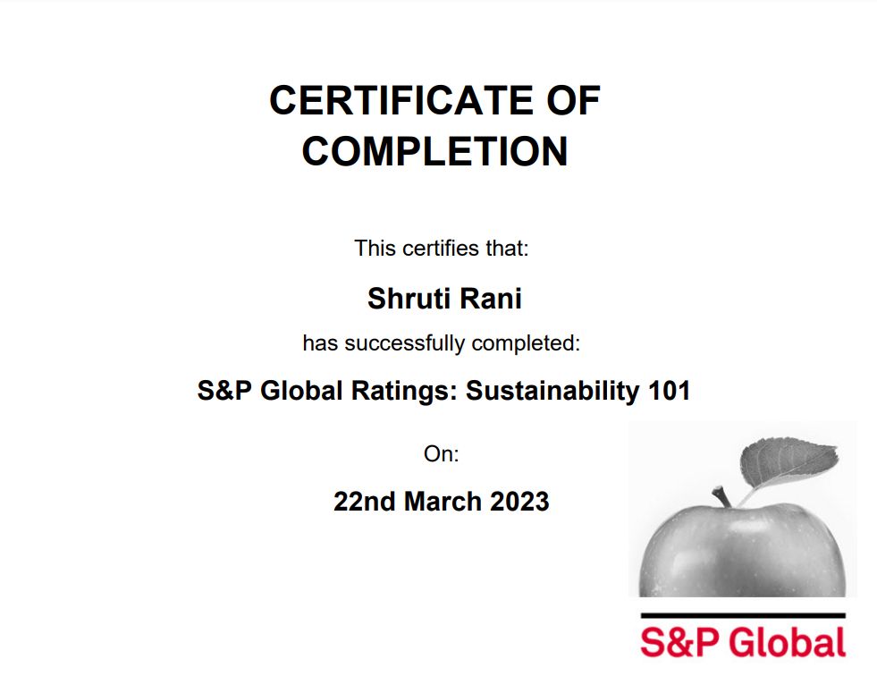 Shruti Rani on LinkedIn: #learninganddevelopment #esg #sustainability Shruti Rani on LinkedIn: #learninganddevelopment #esg #sustainability
