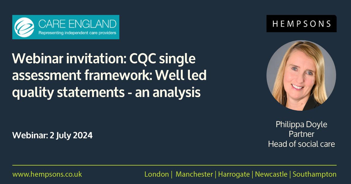 Hempsons on LinkedIn: CQC Well Led Quality Statements – an analysis Hempsons on LinkedIn: CQC Well Led Quality Statements – an analysis