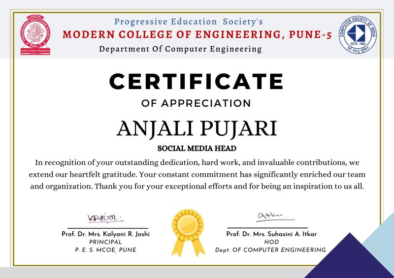 Anjali Pujari on LinkedIn: #csimember #socialmediahead # ... Anjali Pujari on LinkedIn: #csimember #socialmediahead # ...