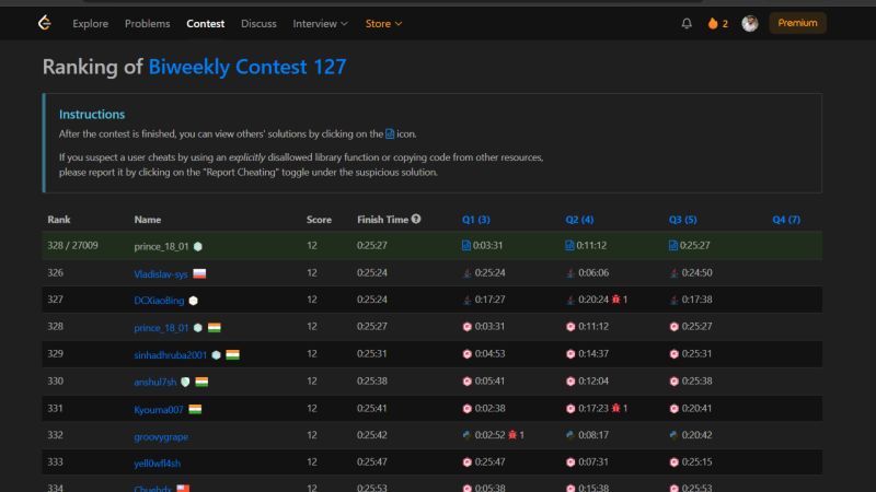 LeetCode Biweekly Contest 127: Solved 3 problems | Prince Raghuwanshi ... LeetCode Biweekly Contest 127: Solved 3 problems | Prince Raghuwanshi ...