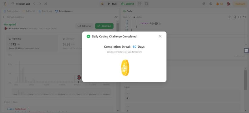 Om Prakash Pandit on LinkedIn: #leetcode #codingjourney #programming # ... Om Prakash Pandit on LinkedIn: #leetcode #codingjourney #programming # ...