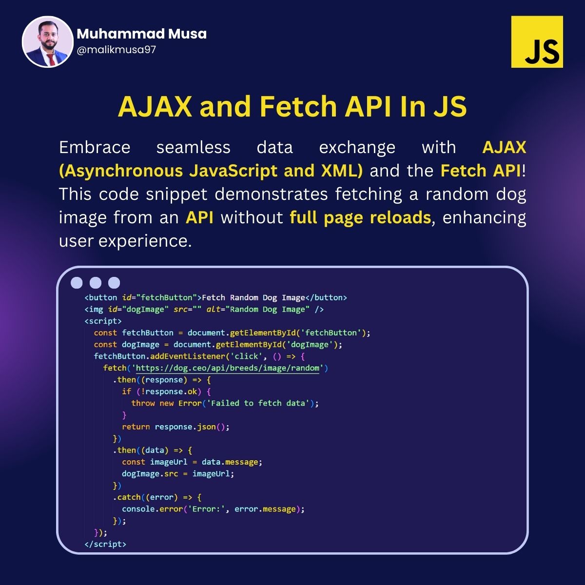 Muhammad Musa Khan on LinkedIn: #reactjs #nodejs #javascript #ajax # ... Muhammad Musa Khan on LinkedIn: #reactjs #nodejs #javascript #ajax # ...