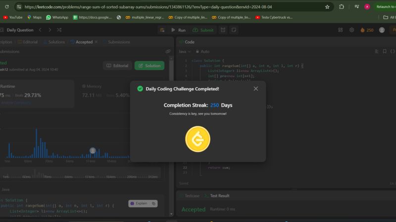 Abhash Tiwari on LinkedIn: #leetcode #codingjourney #250days # ... Abhash Tiwari on LinkedIn: #leetcode #codingjourney #250days # ...