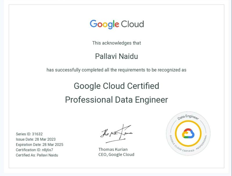 Pallavi Naidu on LinkedIn: #dataengineering #google Pallavi Naidu on LinkedIn: #dataengineering #google