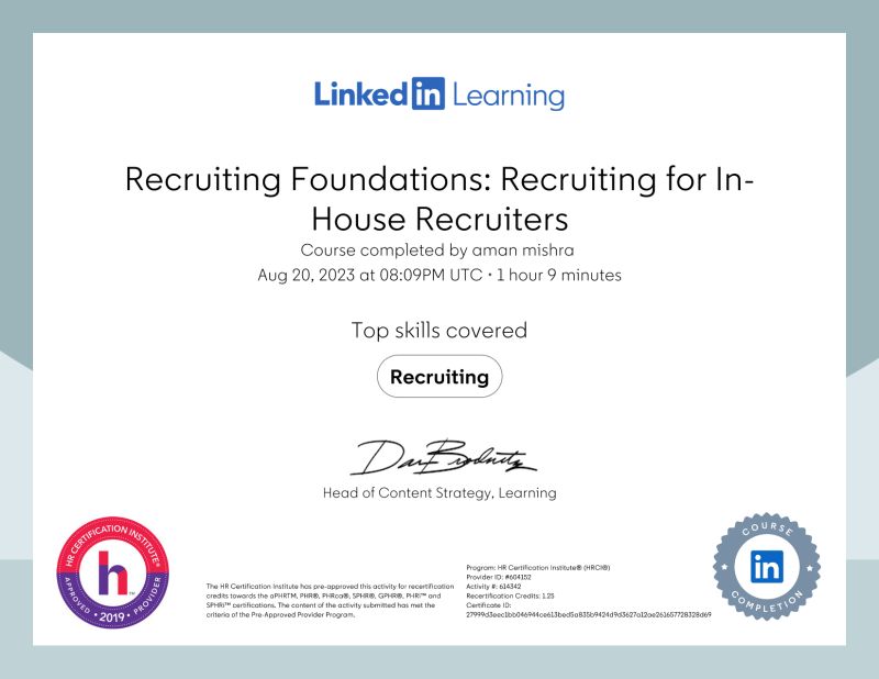 aman mishra on LinkedIn: Certificate of Completion aman mishra on LinkedIn: Certificate of Completion