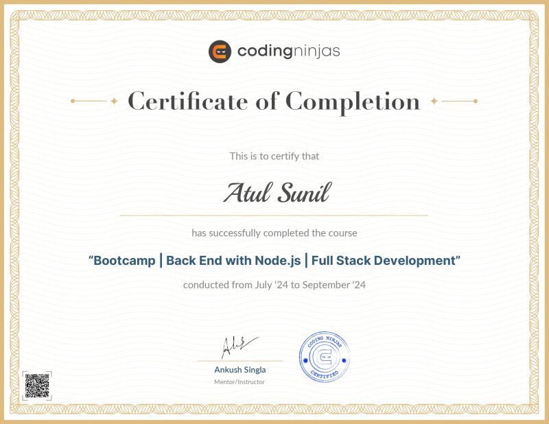 Atul Sunil on LinkedIn: #nodejs #expressjs #backenddevelopment # ... Atul Sunil on LinkedIn: #nodejs #expressjs #backenddevelopment # ...
