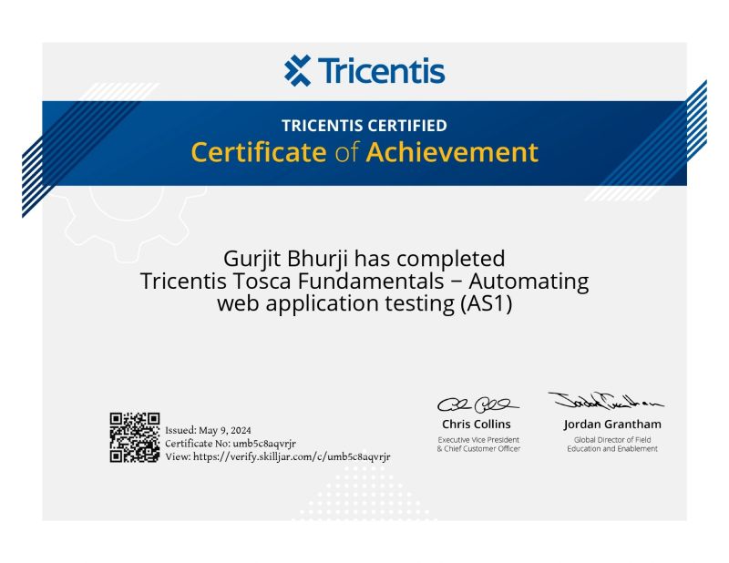 Gurjit Singh Bhurji on LinkedIn: #tricentis Gurjit Singh Bhurji on LinkedIn: #tricentis