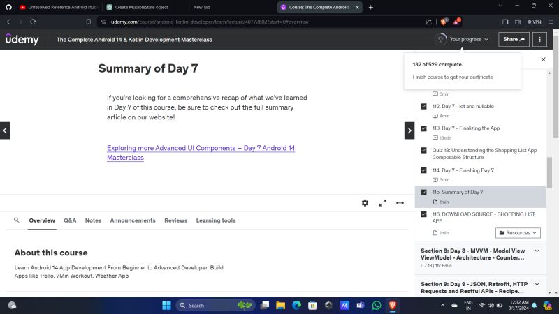 🚀 Day 14 of Android Development Masterclass: Learned Kotlin, Java, and ... 🚀 Day 14 of Android Development Masterclass: Learned Kotlin, Java, and ...