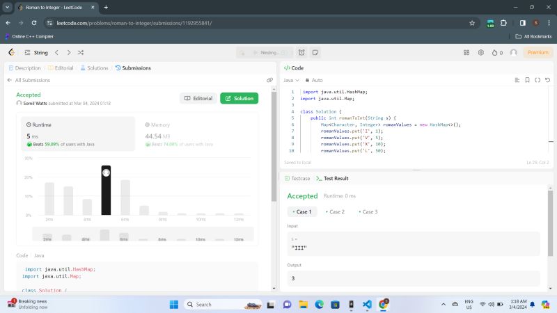 Somil Watts on LinkedIn: #dsa #java #leetcode #javaprogramming Somil Watts on LinkedIn: #dsa #java #leetcode #javaprogramming