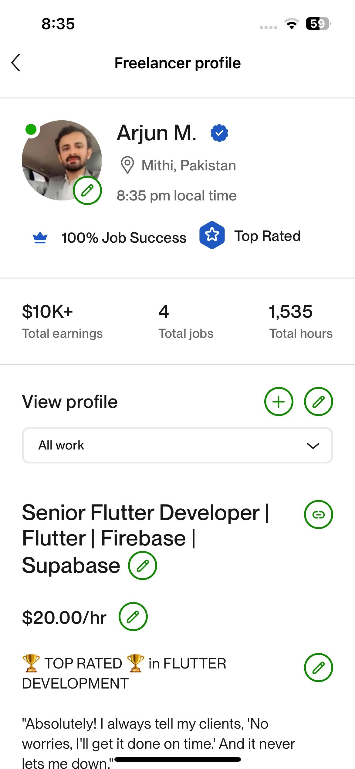 Arjun Mahar on LinkedIn: #upwork #upwork #flutter #job #freelancing Arjun Mahar on LinkedIn: #upwork #upwork #flutter #job #freelancing
