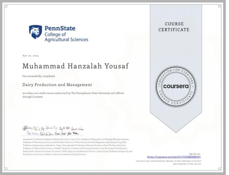 Muhammad Hanzala on LinkedIn: #dairyproduction #certified #jobseeker Muhammad Hanzala on LinkedIn: #dairyproduction #certified #jobseeker