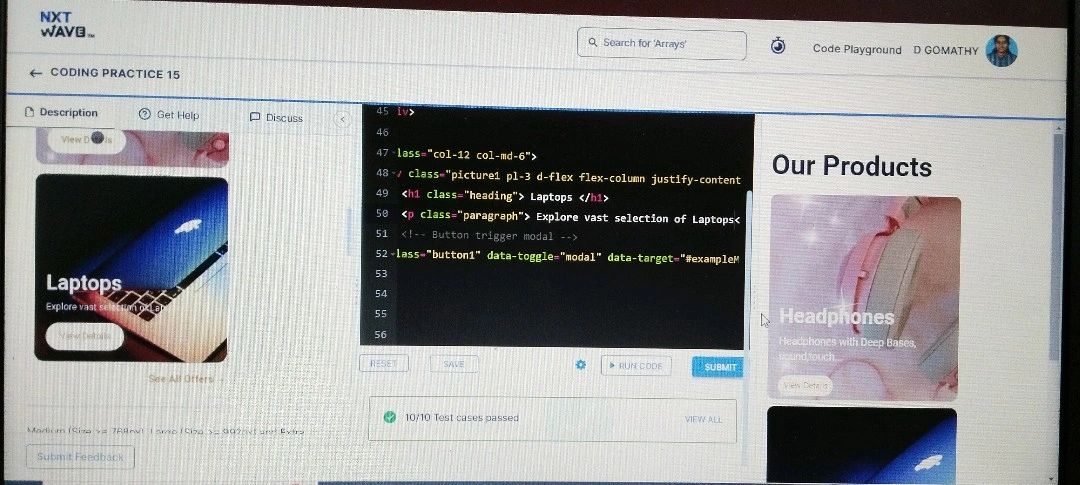 Gomathy D on LinkedIn: #ccbp #nxtwave #reactjs #python #coding # ... Gomathy D on LinkedIn: #ccbp #nxtwave #reactjs #python #coding # ...
