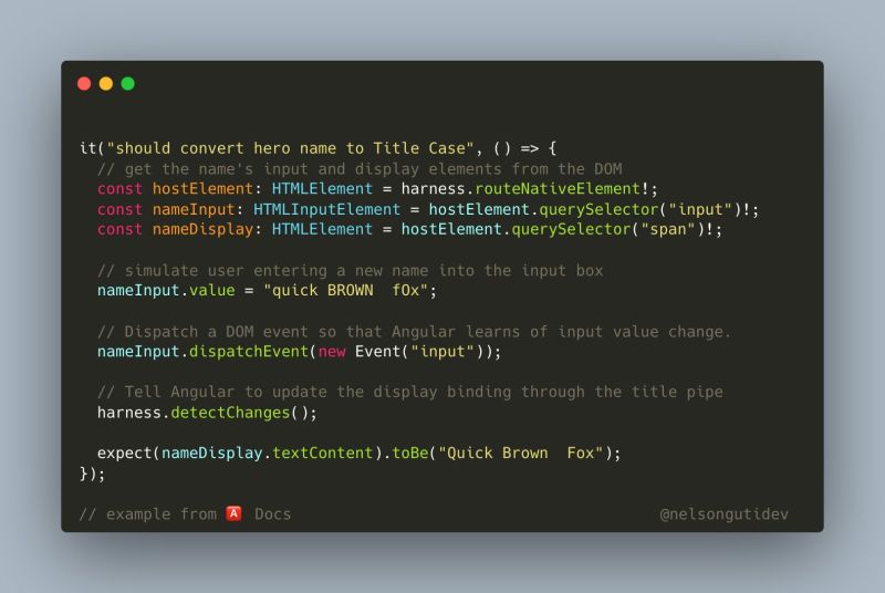 Hassan Ghandour on LinkedIn: #angulartipwednesday #angular #testing # ... Hassan Ghandour on LinkedIn: #angulartipwednesday #angular #testing # ...