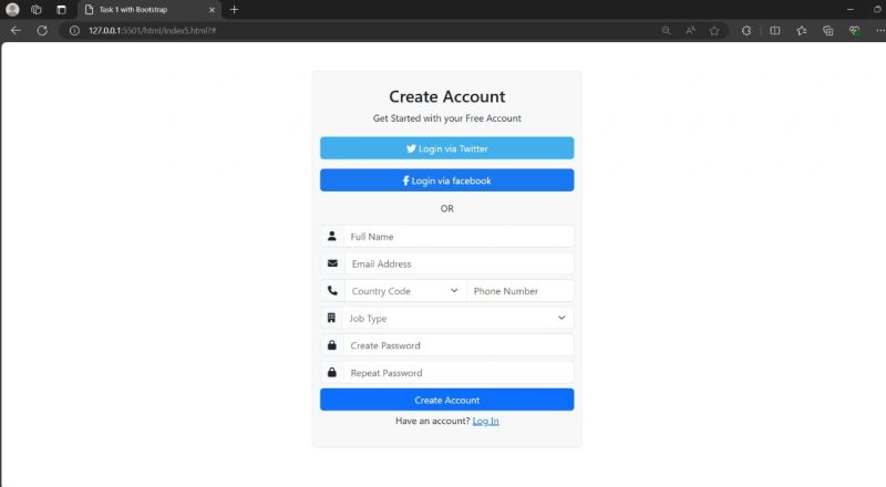 Rahma Mosaad on LinkedIn: Simple Task with Html , css and bootstrap 💕 ... Rahma Mosaad on LinkedIn: Simple Task with Html , css and bootstrap 💕 ...