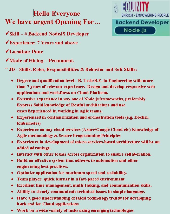 STOIK ITSM Consultants on LinkedIn: #nodejsdeveloper #nodejs # ... STOIK ITSM Consultants on LinkedIn: #nodejsdeveloper #nodejs # ...