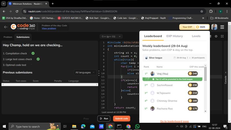 Vraj Prajapati on LinkedIn: #codingninjas #codingchallenge #leaderboard ... Vraj Prajapati on LinkedIn: #codingninjas #codingchallenge #leaderboard ...