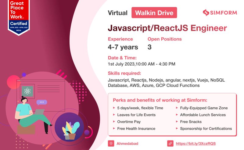 Avani Bataviya on LinkedIn: #javascript #reactjs #walkin #javascript # ... Avani Bataviya on LinkedIn: #javascript #reactjs #walkin #javascript # ...
