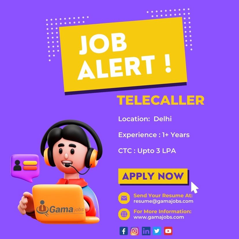 Gama Jobs on LinkedIn: #jobsearch #jobs #job #hiring #telecalling # ... Gama Jobs on LinkedIn: #jobsearch #jobs #job #hiring #telecalling # ...