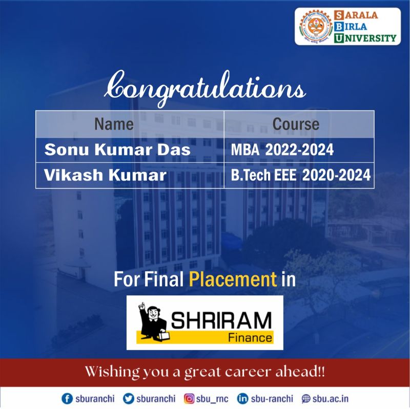 Rishab Kumar on LinkedIn: #placement #sburanchi Rishab Kumar on LinkedIn: #placement #sburanchi