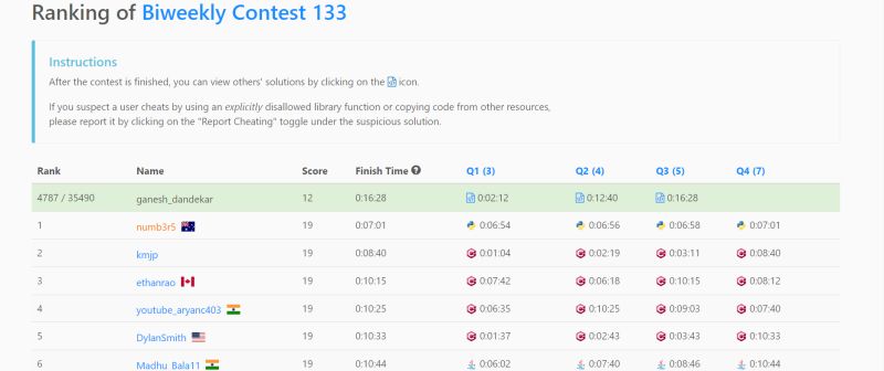 Ganesh Dandekar on LinkedIn: #leetcode #coding #problemsolving #contest ... Ganesh Dandekar on LinkedIn: #leetcode #coding #problemsolving #contest ...