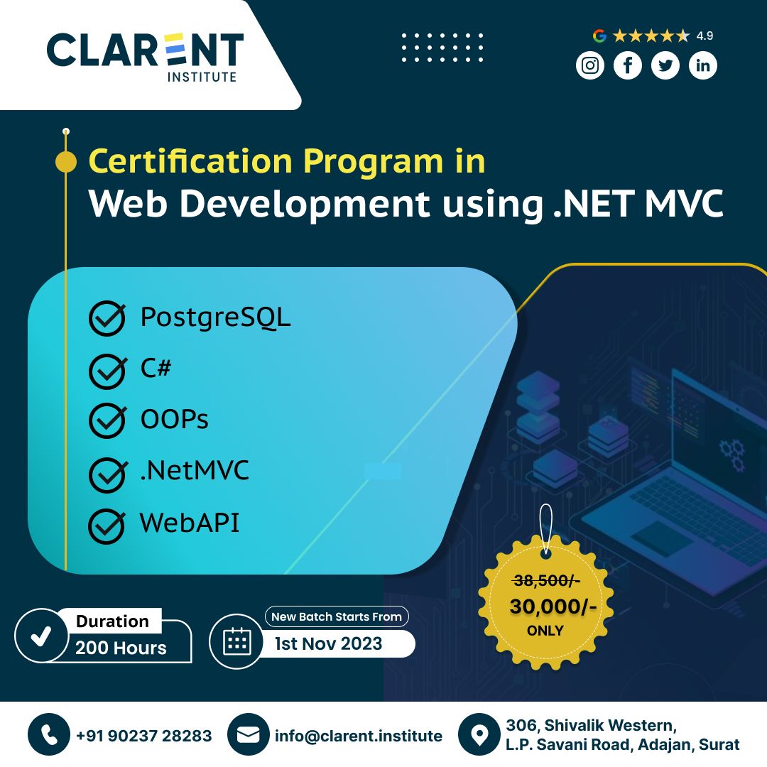 Clarent Institute on LinkedIn: #dotnetmvc #webdevelopment #dotnet # ... Clarent Institute on LinkedIn: #dotnetmvc #webdevelopment #dotnet # ...