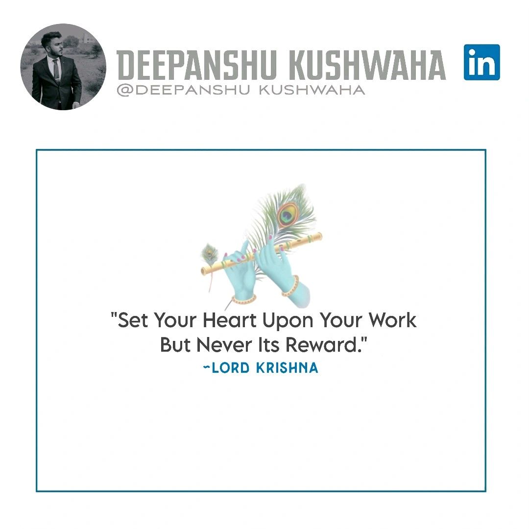 DEEPANSHU KUSHWAHA on LinkedIn: #janmashtami2023 DEEPANSHU KUSHWAHA on LinkedIn: #janmashtami2023
