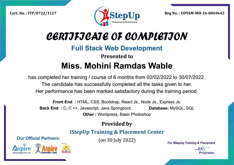Mohini Wable posted on LinkedIn Mohini Wable posted on LinkedIn
