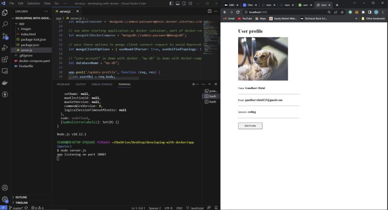 Gandharv Dalal on LinkedIn: #docker #nodejs #html #javascript #mongodb ... Gandharv Dalal on LinkedIn: #docker #nodejs #html #javascript #mongodb ...