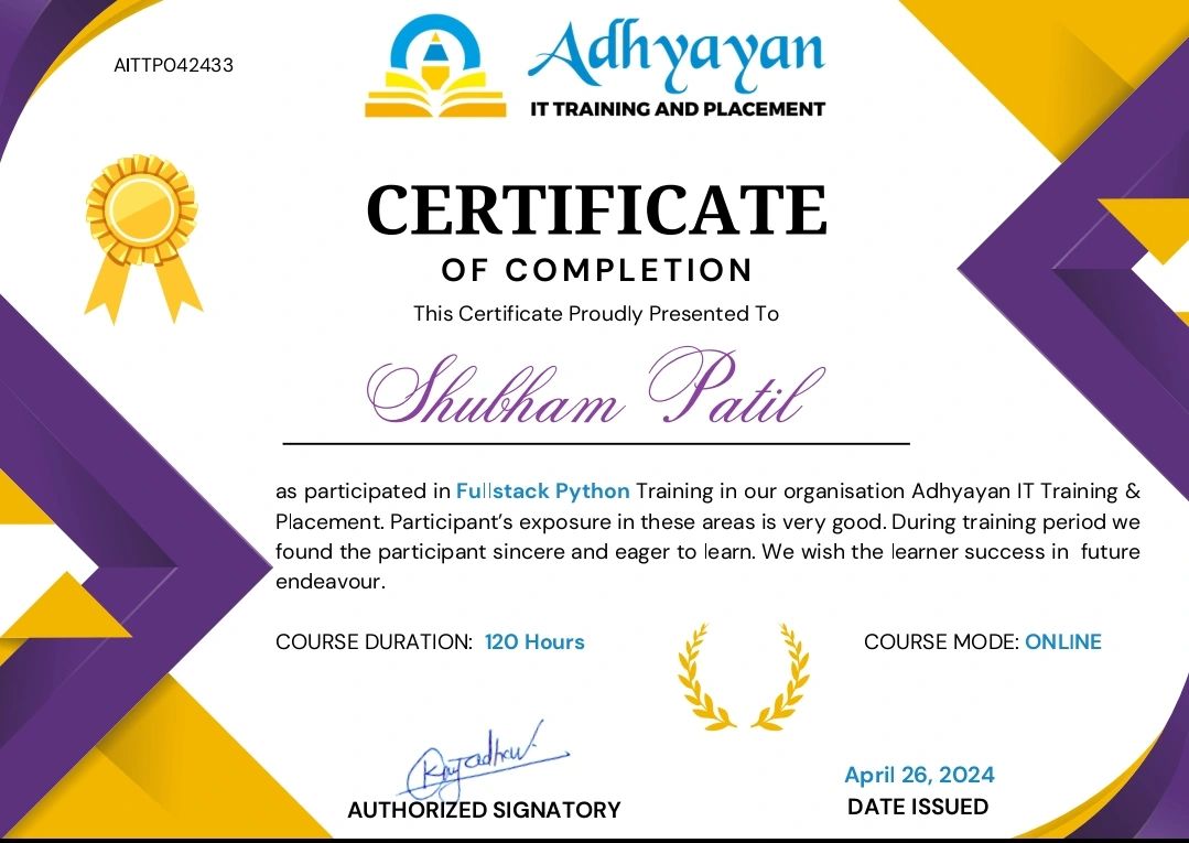 Shubham Patil on LinkedIn: #python #django #mysql #orm #html #css Shubham Patil on LinkedIn: #python #django #mysql #orm #html #css