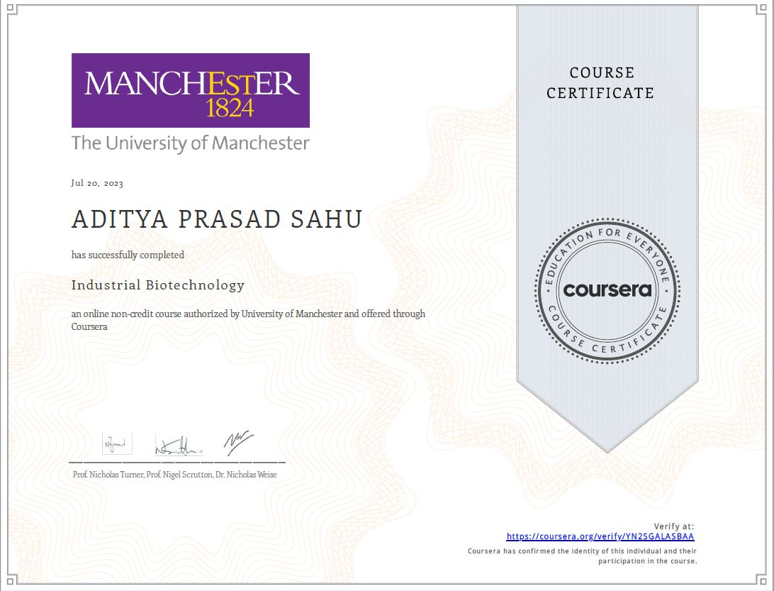Aditya Prasad Sahu on LinkedIn: #industrialbiotechnology #biotechnology ... Aditya Prasad Sahu on LinkedIn: #industrialbiotechnology #biotechnology ...