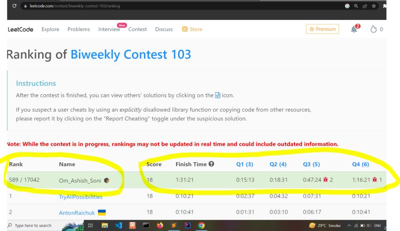 Om Soni on LinkedIn: #consistency #motivation #leetcode #competitivecoding… Om Soni on LinkedIn: #consistency #motivation #leetcode #competitivecoding…