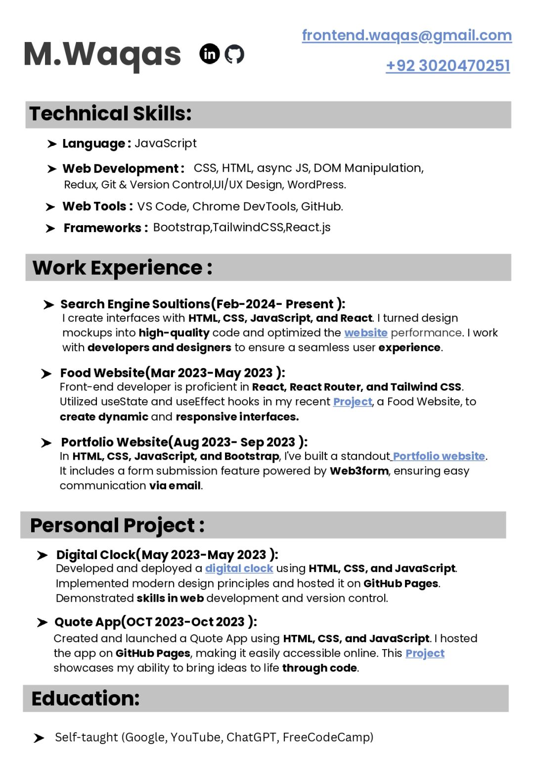 Muhammad Waqas on LinkedIn: #webdevelopment #reactjs #javascript #css # ... Muhammad Waqas on LinkedIn: #webdevelopment #reactjs #javascript #css # ...