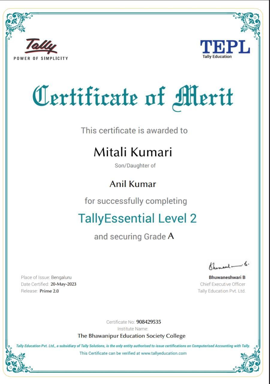 Mitali Kumari on LinkedIn: #tallyprime #accounts Mitali Kumari on LinkedIn: #tallyprime #accounts