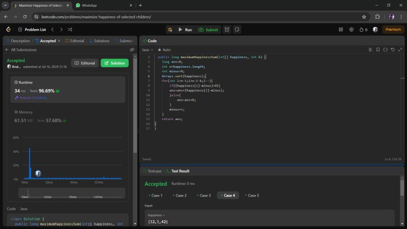 Krutarthsinh Rajput on LinkedIn: #30daysofcode #java #algorithm #coding Krutarthsinh Rajput on LinkedIn: #30daysofcode #java #algorithm #coding