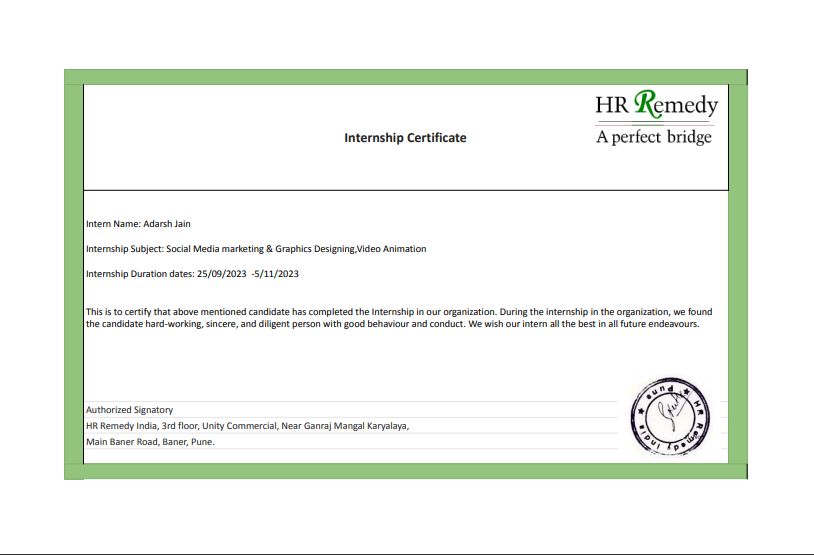 Adarsh Jain on LinkedIn: #connections #internship #internshipcompletion ... Adarsh Jain on LinkedIn: #connections #internship #internshipcompletion ...