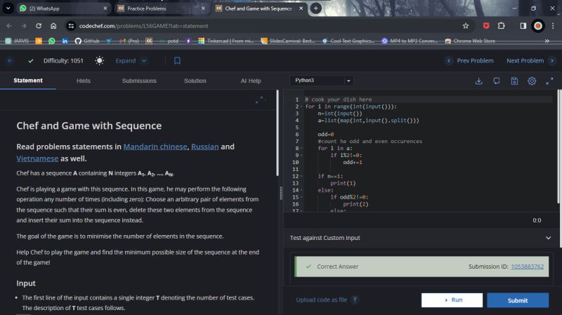 Aayush Talukdar on LinkedIn: #codechef #codingchallenge #pythoncoding # ... Aayush Talukdar on LinkedIn: #codechef #codingchallenge #pythoncoding # ...