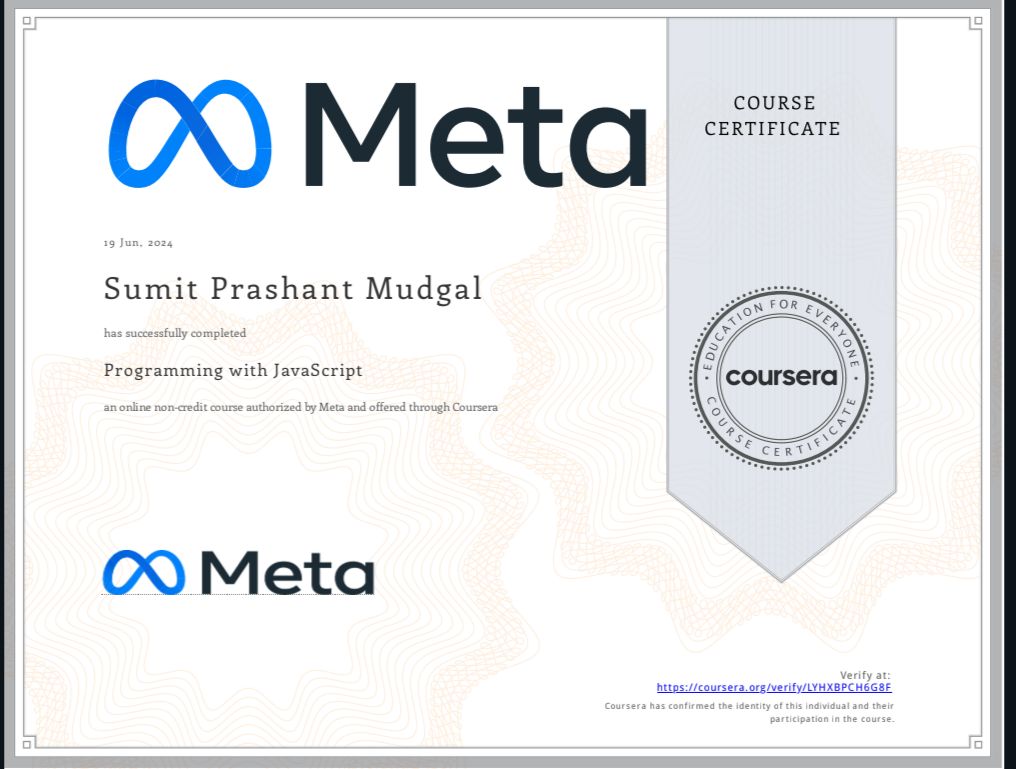Sumit Mudgal on LinkedIn: #meta #javascript #webdevelopment # ... Sumit Mudgal on LinkedIn: #meta #javascript #webdevelopment # ...