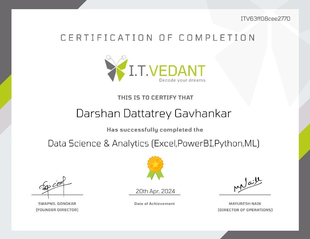 DARSHAN GAVHANKAR on LinkedIn: #datascience #dataanalyst # ... DARSHAN GAVHANKAR on LinkedIn: #datascience #dataanalyst # ...