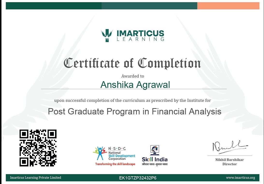 Anshika Agrawal on LinkedIn: #financialanalyst #imarticuslearning # ... Anshika Agrawal on LinkedIn: #financialanalyst #imarticuslearning # ...