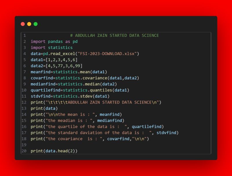 Abdullah Zain on LinkedIn: #datascience #python #statistics #pandas # ... Abdullah Zain on LinkedIn: #datascience #python #statistics #pandas # ...