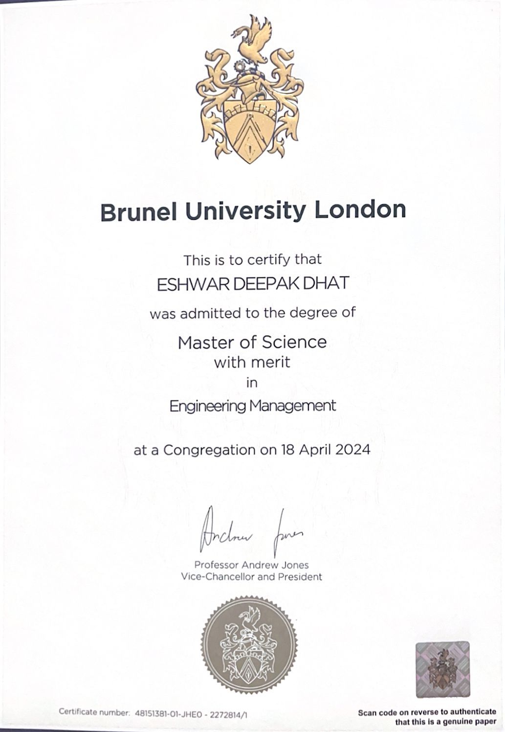 Eshwar Dhat on LinkedIn: #graduation #engineeringmanagement #masters # ... Eshwar Dhat on LinkedIn: #graduation #engineeringmanagement #masters # ...