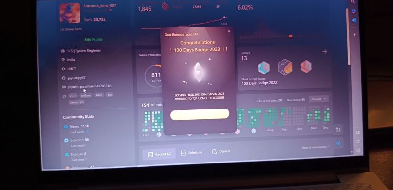Piyush Paradkar on LinkedIn: #leetcode #codingjourney #consistencymatters Piyush Paradkar on LinkedIn: #leetcode #codingjourney #consistencymatters
