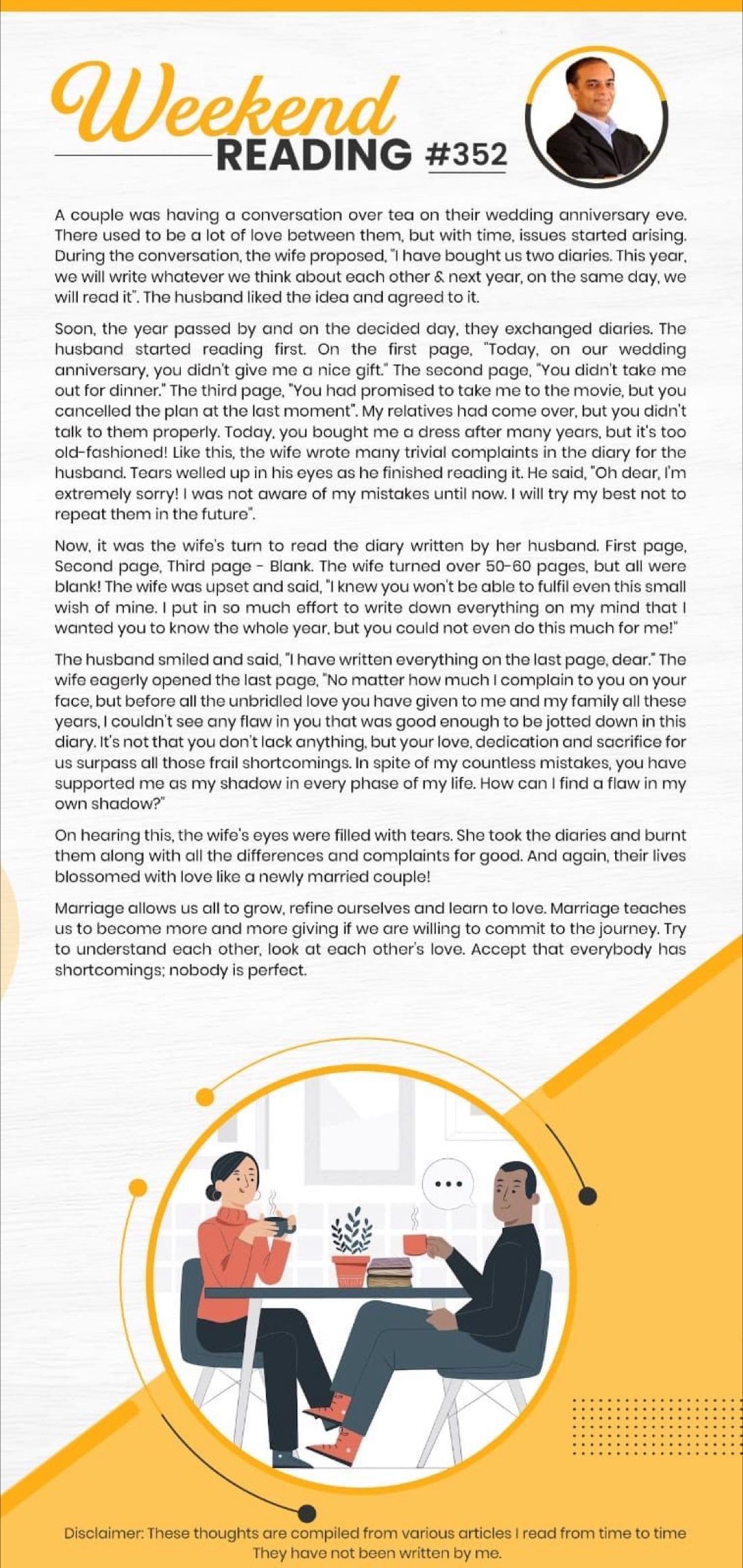 Ariraju SankaraNarayanan on LinkedIn: Great read about life, wife, diary. Ariraju SankaraNarayanan on LinkedIn: Great read about life, wife, diary.