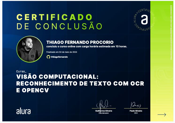 Thiago Fernando on LinkedIn: #python #ocr #opencv Thiago Fernando on LinkedIn: #python #ocr #opencv