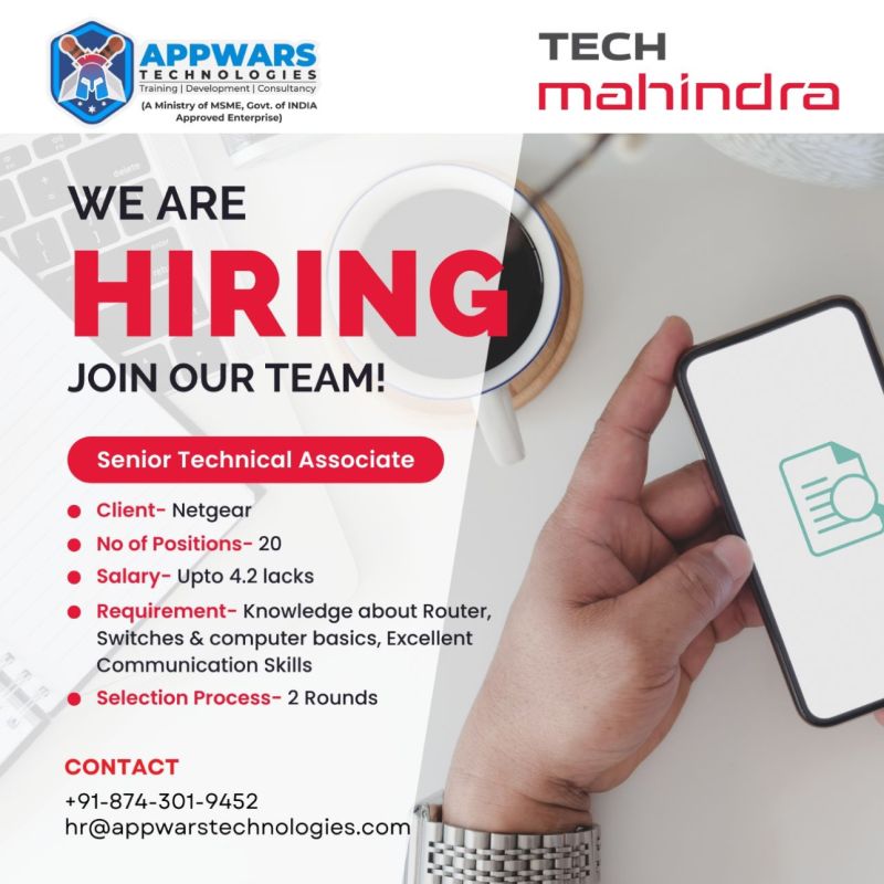 Sonu Kumar Prakash on LinkedIn: Hiring!!! Company- Tech Mahindra Sonu Kumar Prakash on LinkedIn: Hiring!!! Company- Tech Mahindra