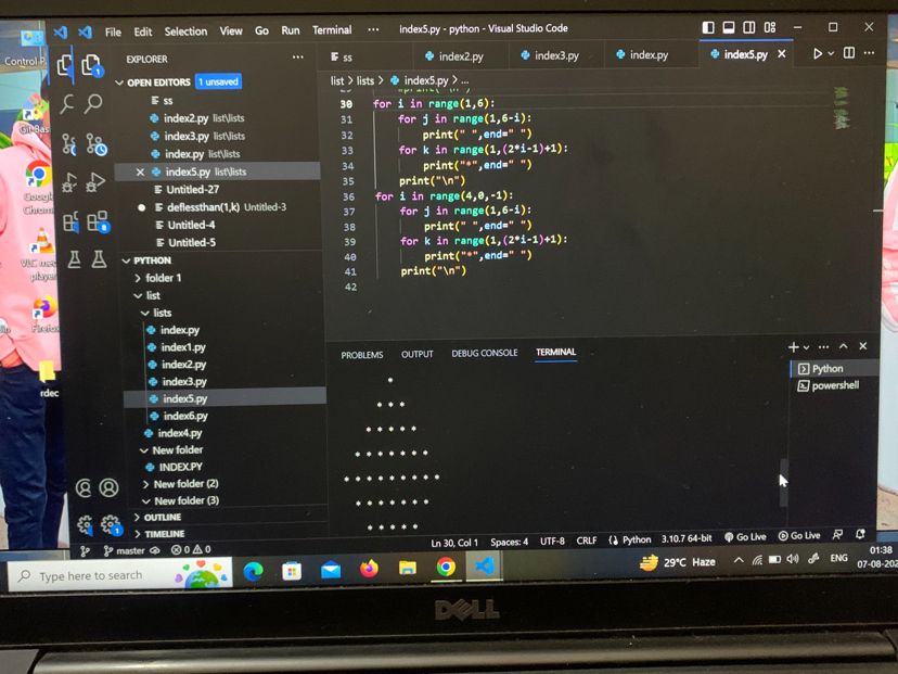 Deepak Mittal on LinkedIn: #day1 #code #pythoncoding #pattern Deepak Mittal on LinkedIn: #day1 #code #pythoncoding #pattern