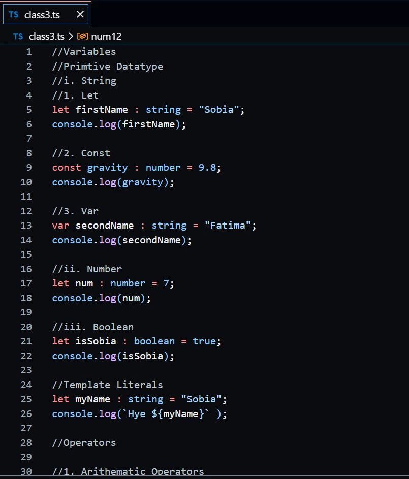 Sobia Fatima on LinkedIn: #typescript #programming #variables # ... Sobia Fatima on LinkedIn: #typescript #programming #variables # ...