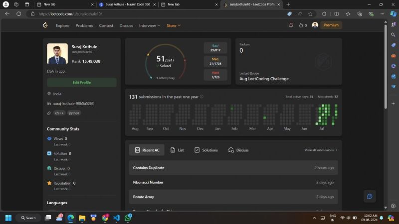Suraj K. on LinkedIn: #programming #dsa #coding #leetcode #codestudio # ... Suraj K. on LinkedIn: #programming #dsa #coding #leetcode #codestudio # ...
